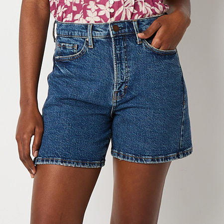Click here for a.n.a Relaxed Womens High Rise Denim Short  8 Peti... prices