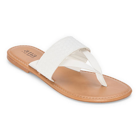 Click here for a.n.a Womens Woven Band Slide Sandals  10  White prices