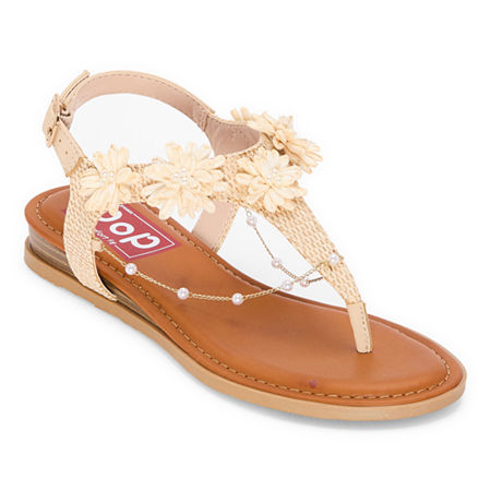 Click here for Pop Womens Annulet Strap Sandals  9 1/2 Medium  Wh... prices