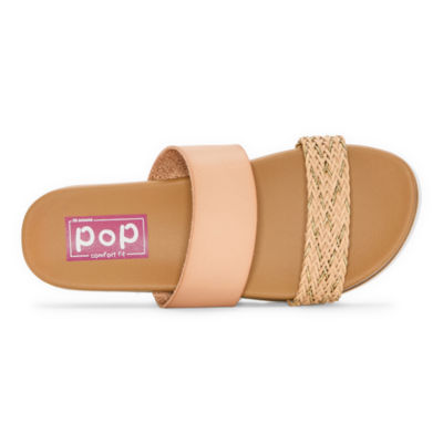 Pop Kianda Womens Footbed Sandals, Color: Tan - JCPenney