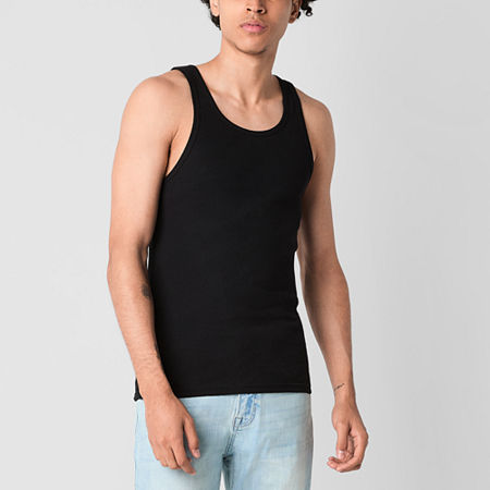 Click here for Arizona Mens Ribbed Tank Top  Small  Black prices