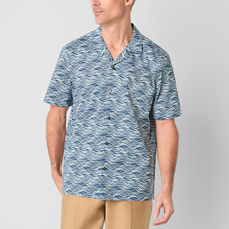 Click here for J. Ferrar Ultra Comfort Mens Short Sleeve Camp Shi... prices