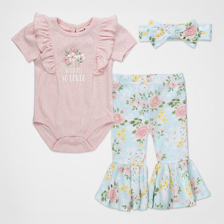 Click here for Baby Essentials Baby Girls 3-pc. Pant Set  12 Mont... prices