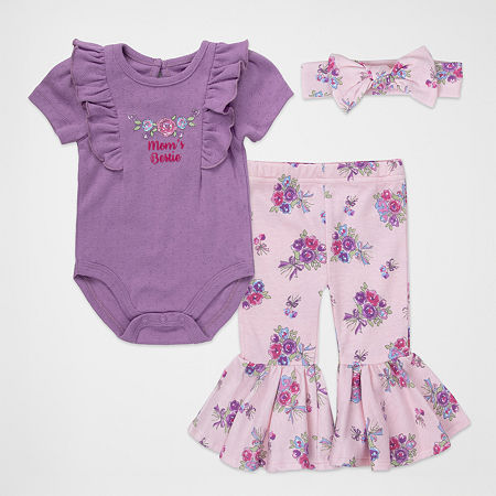 Click here for Baby Essentials Baby Girls 3-pc. Pant Set  12 Mont... prices