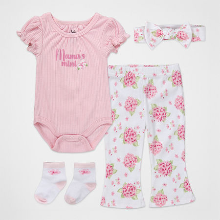 Click here for Baby Essentials Baby Girls 4-pc. Pant Set  12 Mont... prices