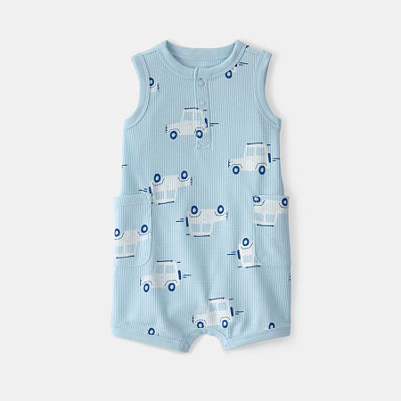 Click here for Carters Baby Boys Sleeveless Romper  3 Months  Blu... prices