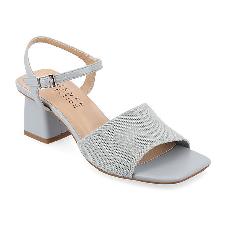 Click here for Journee Collection Womens Evylinn Knit Block Heel... prices