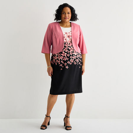 Click here for Maya Brooke Womens Plus Floral Jacket Dress  18w... prices