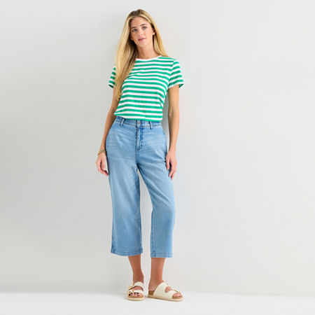 Click here for St. Johns Bay Womens Tall High Rise Wide Leg Jean... prices