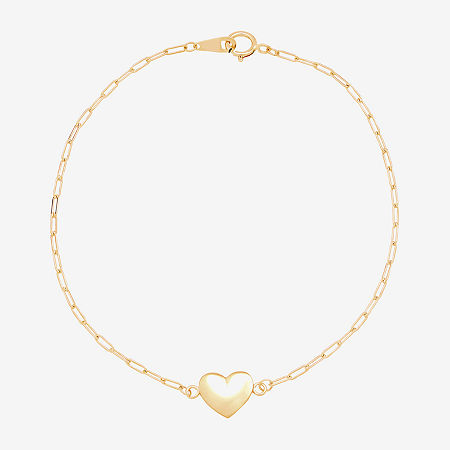 Click here for Gold Addiction Womens 10K Gold 7.25 Inch Solid Hea... prices