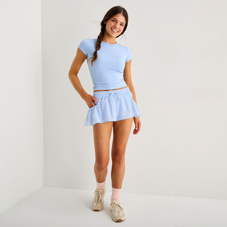 Click here for Arizona Womens Mid Rise Juniors Active Pull-On Sho... prices