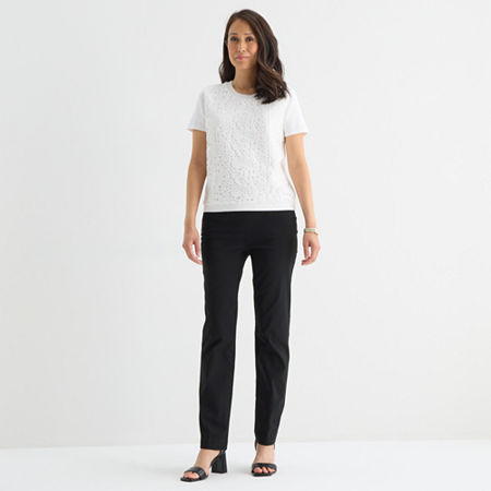 Click here for Liz Claiborne Womens Pull-On Pant  4 Long  Black prices