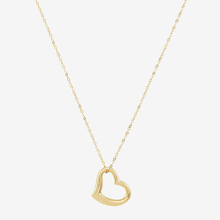 Click here for Limited Quantities! Womens 10K Gold Heart 17 Inch... prices