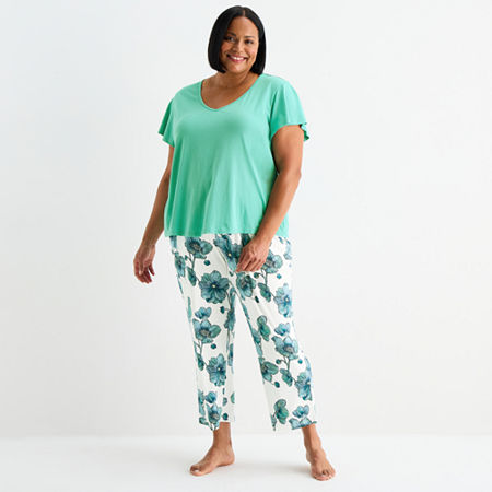 Click here for Liz Claiborne Womens V-Neck Short Sleeve 2-pc. Paj... prices