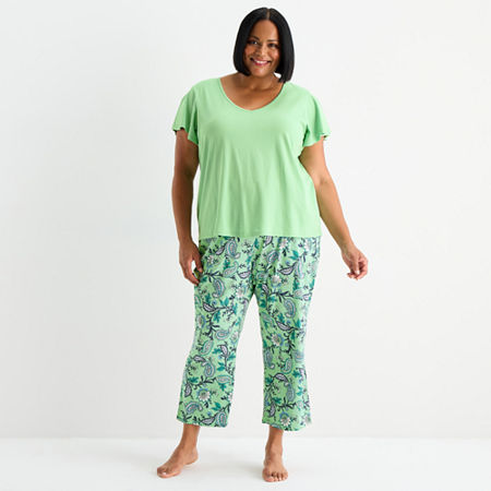Click here for Liz Claiborne Womens V-Neck Short Sleeve 2-pc. Paj... prices