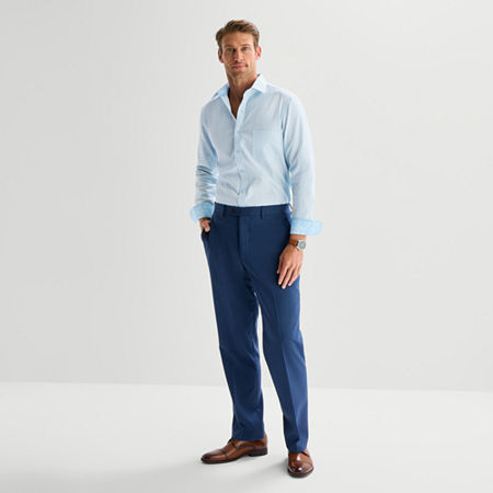 Click here for Stafford Tonal Stripe Chambray Mens Long Sleeve Re... prices