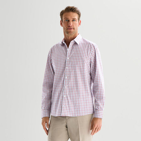 Click here for Stafford Multi Plaid Mens Regular Fit Button-Down... prices