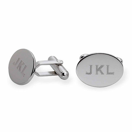 Click here for Personalized Sterling Silver Oval Cuff Links  One... prices