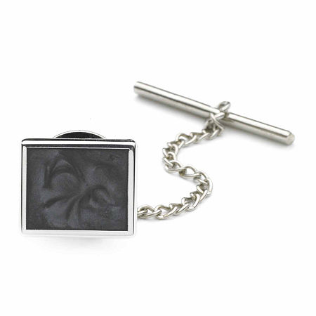 Click here for Tie Tack with Gray Swirl Enamel Center  One Size... prices