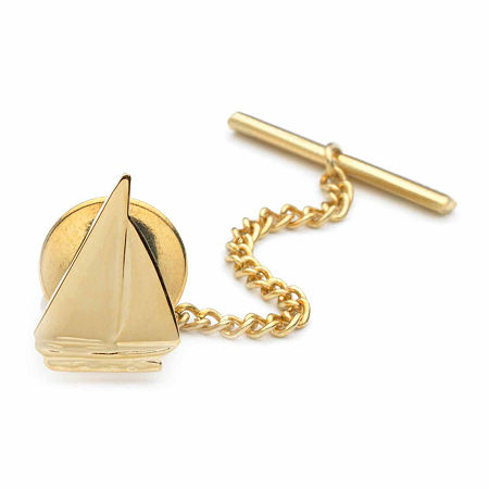 Click here for Sailboat Gold-Plated Tie Tack  One Size  Yellow prices
