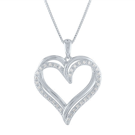 Click here for Womens 1/10 CT. T.W. Natural White Diamond Sterlin... prices