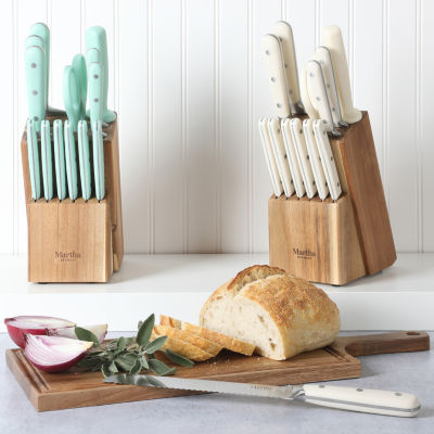 Martha Stewart Triple Rivet 14-pc. Knife Block Set - JCPenney
