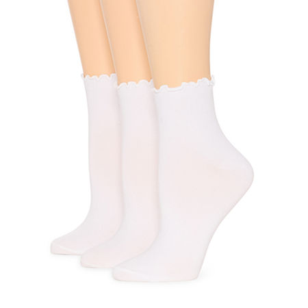 Click here for Mixit Lettuce Edge Womens 3 Pair Quarter Ankle Soc... prices