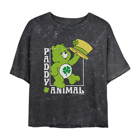 Click here for Paddy Animal Cropped Tee Womens Juniors Crew Neck... prices