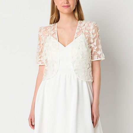 Click here for Maya Brooke Womens Short Sleeve Shrug  Large  Beig... prices