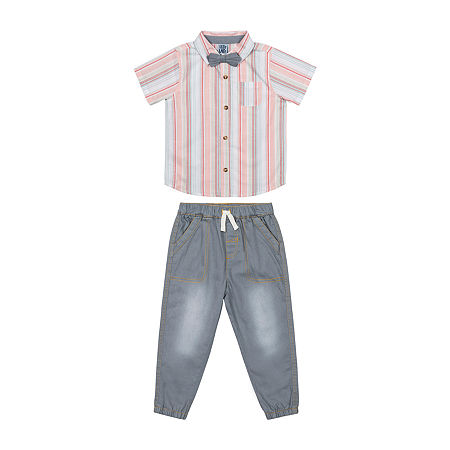 Click here for Little Lad Toddler Boys 2-pc. Pant Set  4t  Pink prices