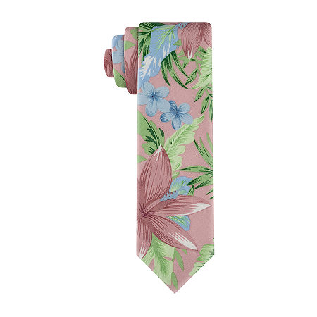 Click here for J. Ferrar Floral Tie  One Size  Pink prices