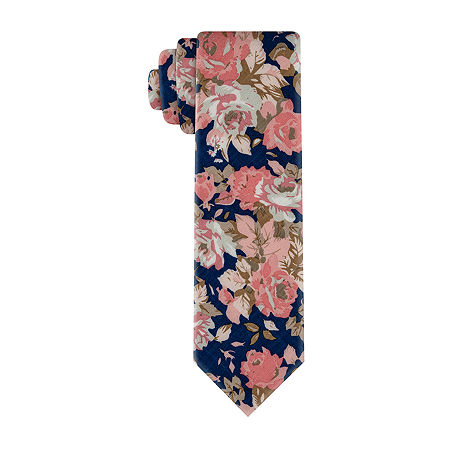 Click here for J. Ferrar Floral Tie  One Size  Blue prices