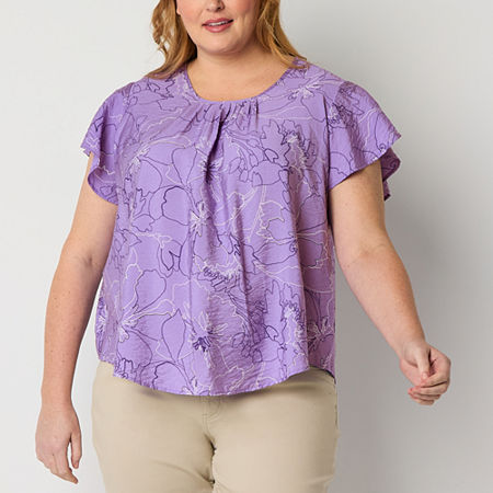 Click here for Liz Claiborne Womens Plus Scoop Neck Short Sleeve... prices
