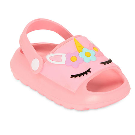 Click here for Okie Dokie Unicorn Toddler Girls Slide Sandals  9-... prices