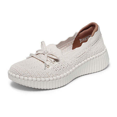 Click here for Skechers Wilshire Blvd Knit Sail Womens Almond Sli... prices