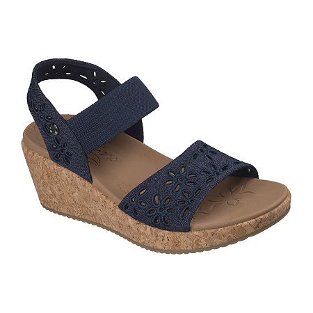 Click here for Skechers Womens Beverlee Arch Fit Wedge Sandals  7... prices