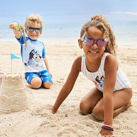 Click here for Little Girls Bluey Sleeveless One Piece Swimsuit... prices