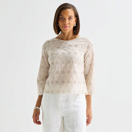 Click here for Liz Claiborne Womens Long Sleeve Blouse  Large  Be... prices