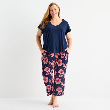 Click here for Liz Claiborne Womens V-Neck Short Sleeve 2-pc. Paj... prices