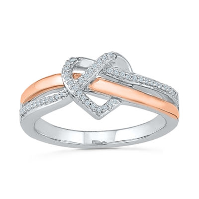 Promise My Love Womens Diamond Accent Natural White Diamond 10K Gold ...