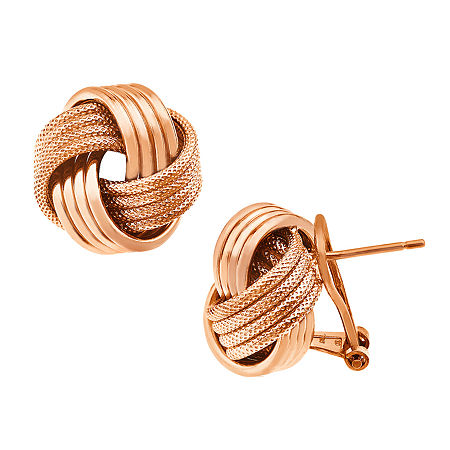 Click here for Made in Italy 14K Rose Gold Over Silver 15.5mm Stu... prices