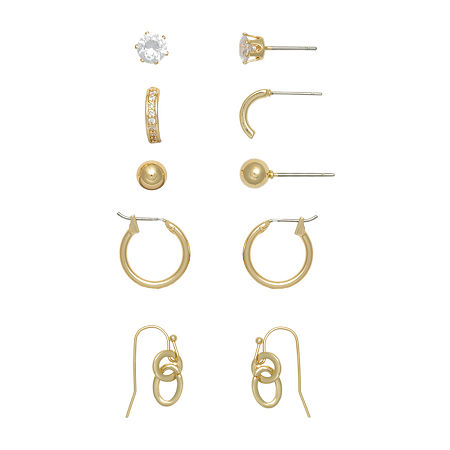 Click here for Mixit Womens 5 Pair Earring Set  One Size  Gray prices