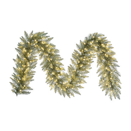 Click here for Vickerman 9 Champagne Christmas Garland with 100Wa... prices