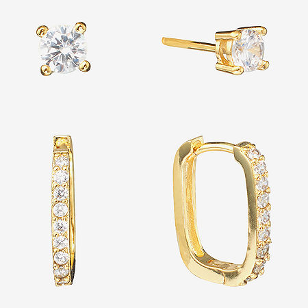 Click here for Sparkle Allure Womens Cubic Zirconia 24K Gold Over... prices