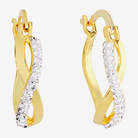 Click here for Sparkle Allure Twist Womens Crystal 24K Gold Over... prices
