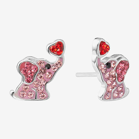 Click here for Silver Treasures Elephant Pink Crystal Sterling Si... prices