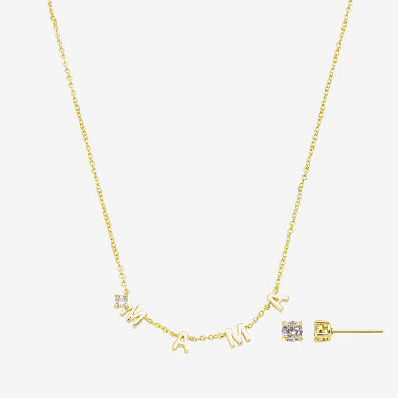 Click here for Footnotes Mama Womens Cubic Zirconia 14K Gold Over... prices