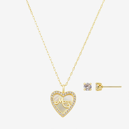 Click here for Footnotes Mom Womens Cubic Zirconia 14K Gold Over... prices