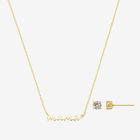 Click here for Footnotes Mama Womens Cubic Zirconia 14K Gold Over... prices