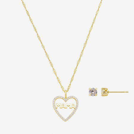 Click here for Footnotes Mama Womens Cubic Zirconia 14K Gold Over... prices